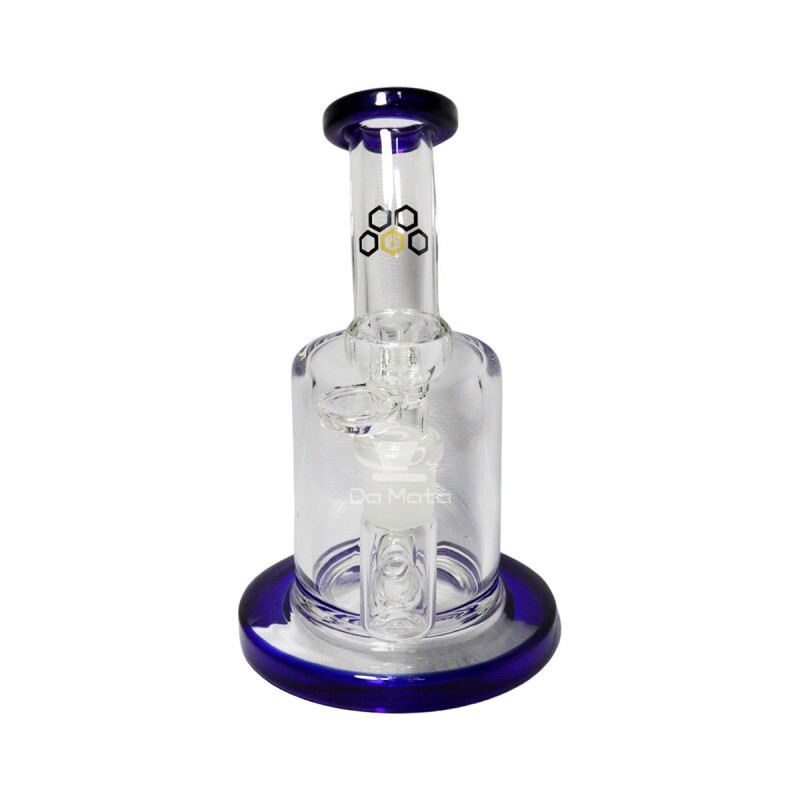 Bong Vidro Cultura Dab Master Azul | Tabacaria da Mata