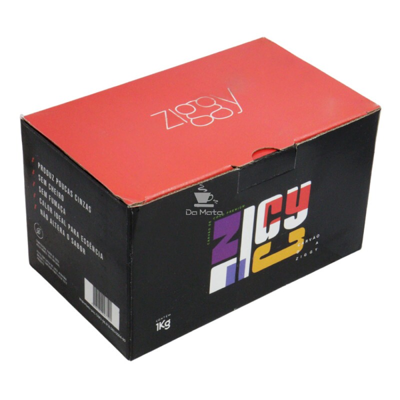 Carvão de Coco Premium Ziggy 1kg | Tabacaria da Mata
