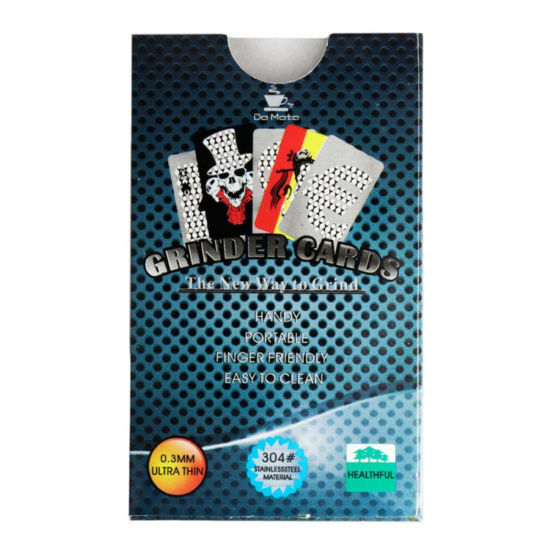 Dichavador Cartão Grinder Cards Skull - Tabacaria Da Mata