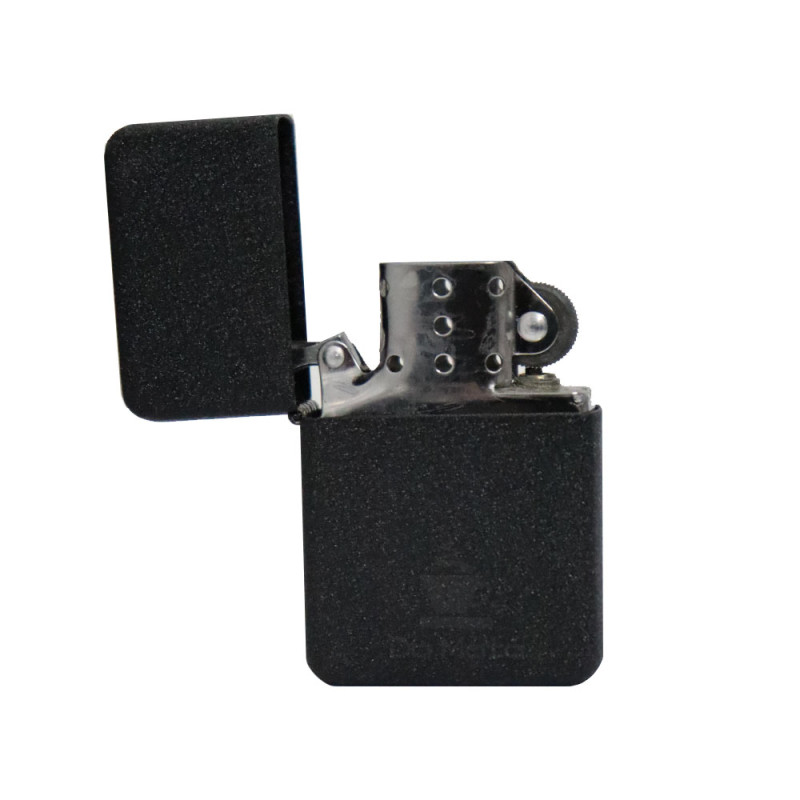 Isqueiro Clássico Texturizado Black - Tabacaria da Mata