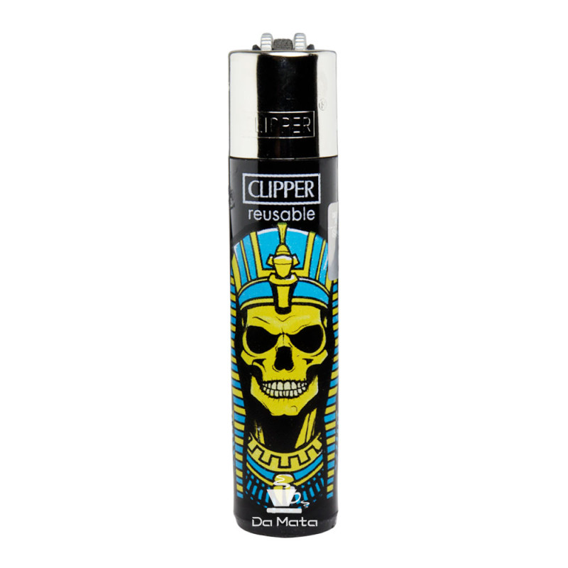 Isqueiro Clipper Max Caveira - Tabacaria da Mata