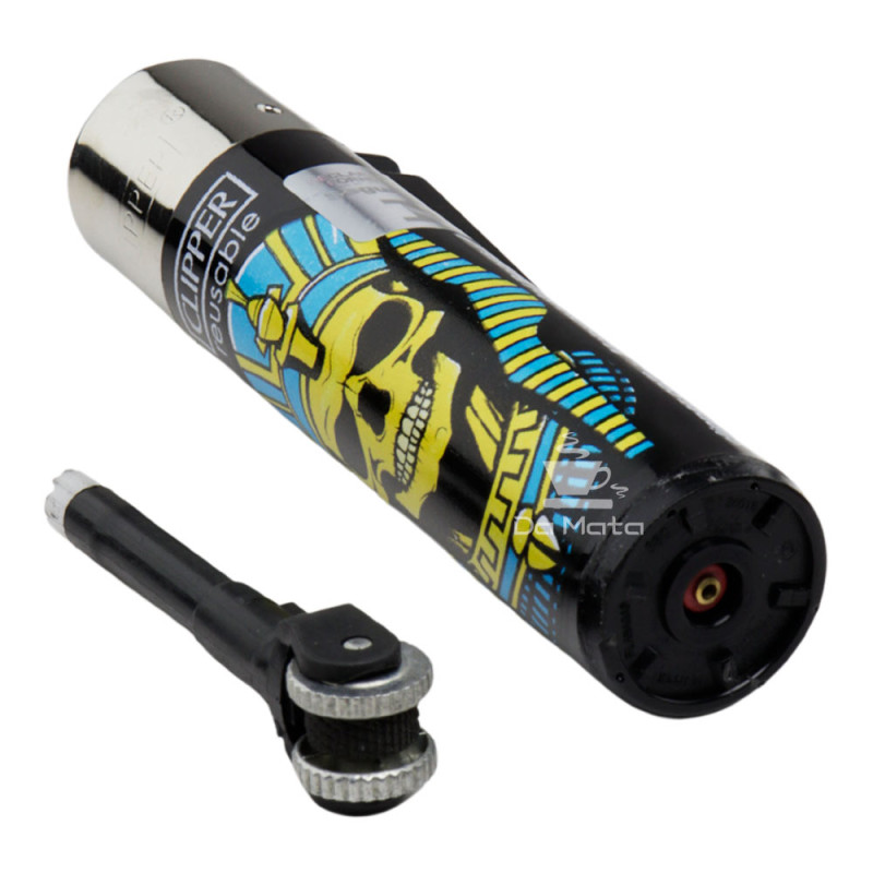 Isqueiro Clipper Max Caveira - Tabacaria da Mata