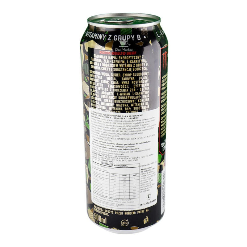 Energético Monster Energy Assault 500ml | Tabacaria Da Mata