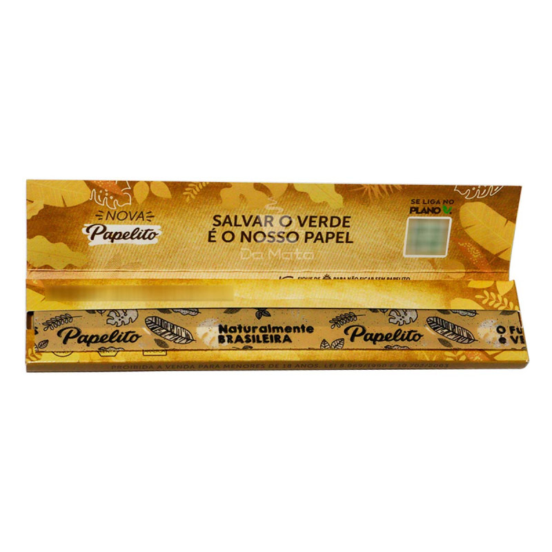 Caixa de Seda Papelito Brown Longa - Tabacaria Da Mata