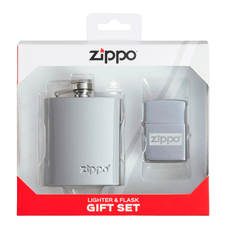 Zippo Flask & Lighter Gift Set - 49358 - Tabacaria Da Mata