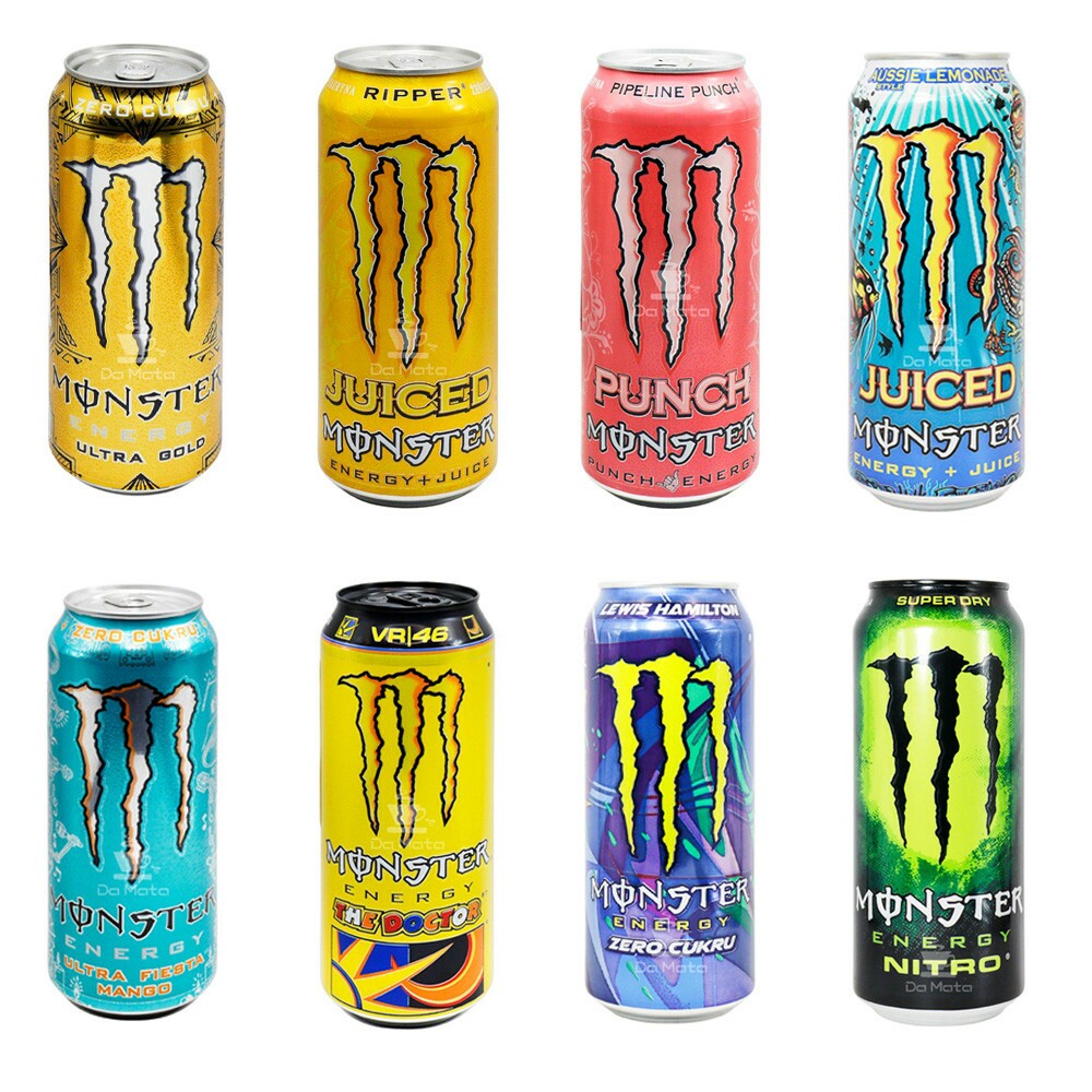 Kit com 8 Energéticos Monster Importado