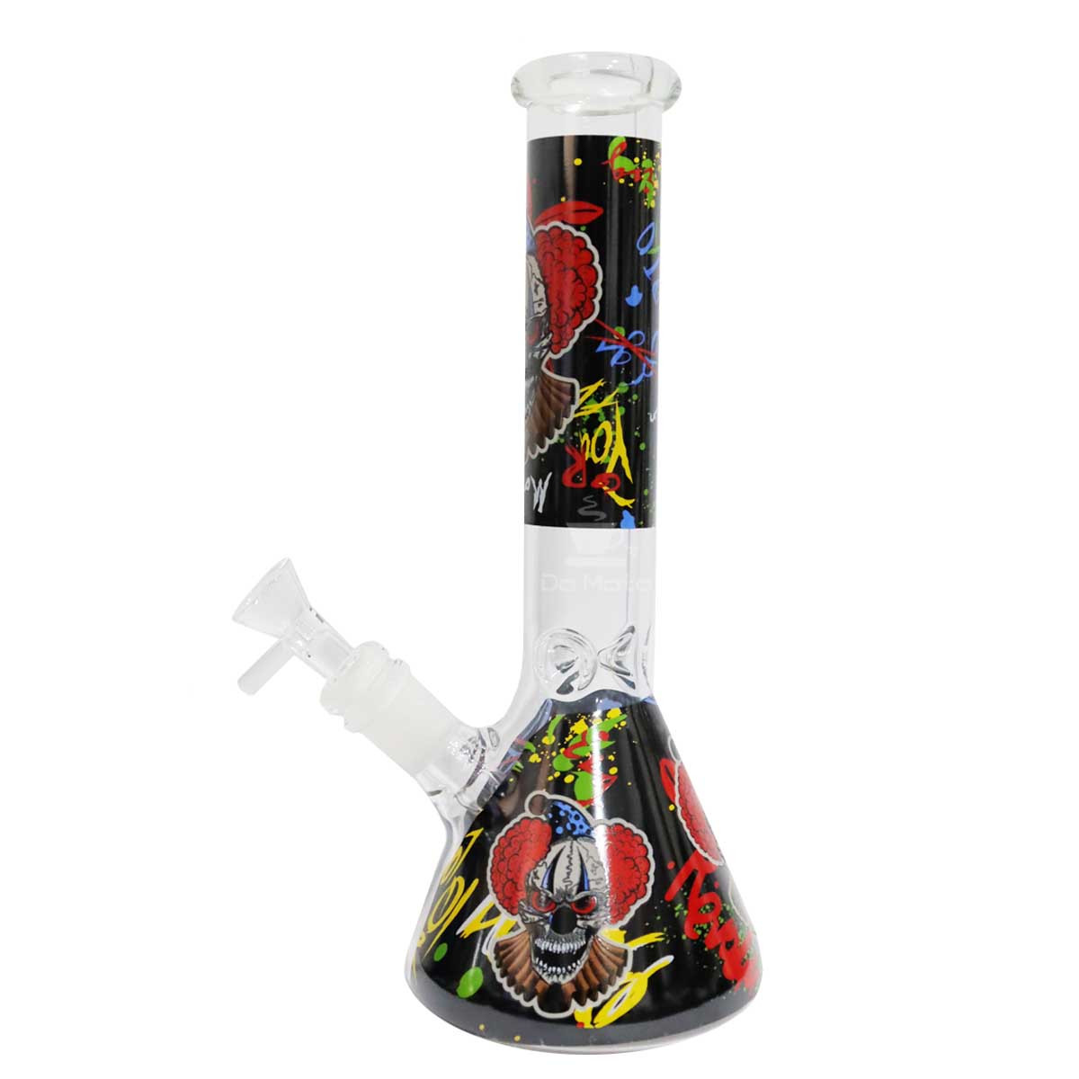 Bong de Vidro Grande Black Clown - Tabacaria da Mata