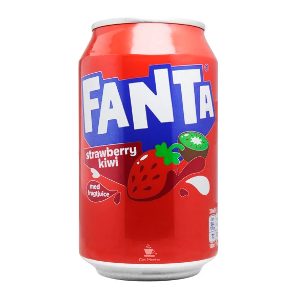 Refrigerante Importado Fanta Strawberry e Kiwi 330ml - Tabacaria Da Mata