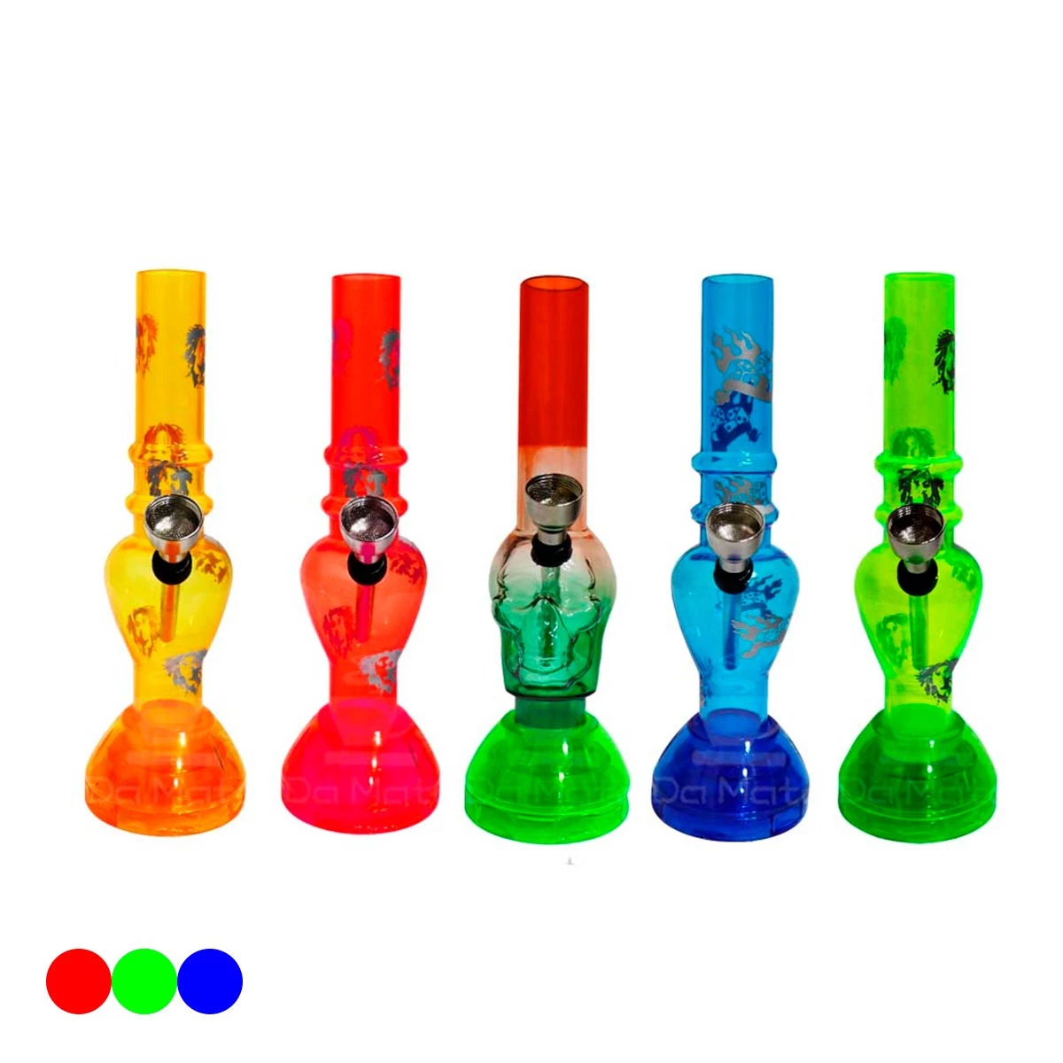 Mini Bong de Acrílico c/ Dichavador - Tabacaria da Mata